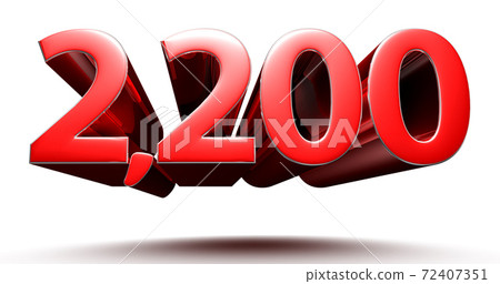 numbers 2200. - Stock Illustration [72407351] - PIXTA