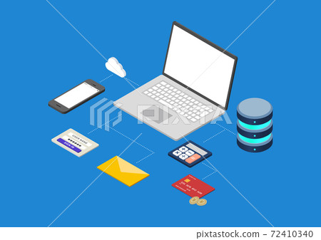 Illustration material for system development,... - Stock Illustration ...