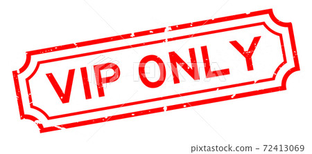 Grunge red VIP (abbreviation of very important... - Stock Illustration ...