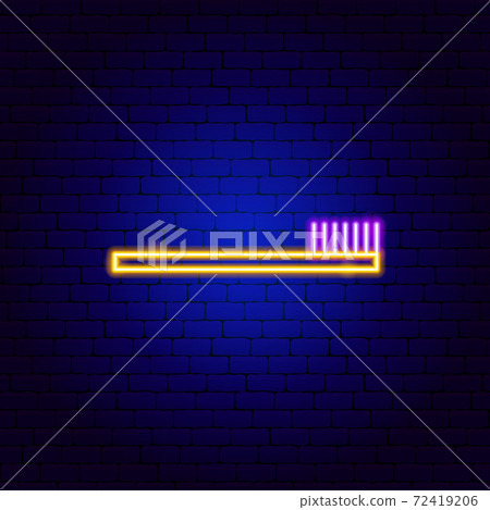 Toothbrush Neon Sign - Stock Illustration [72419206] - PIXTA