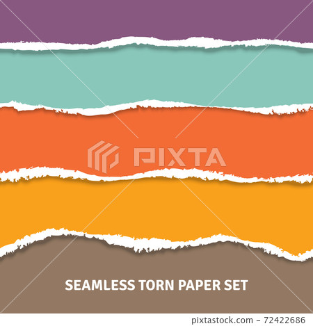 Seamless Torn Paper Concept - Stock Illustration [72422686] - PIXTA
