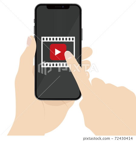 Smartphone video playback - Stock Illustration [72430414] - PIXTA