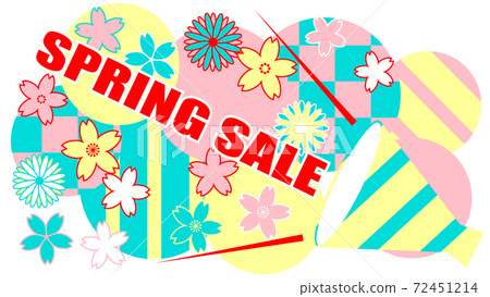 SPRING SALE advertising banner illustration - Stock Illustration ...