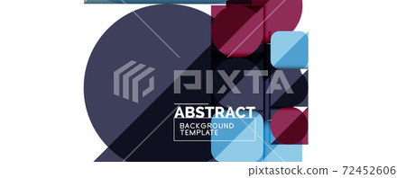 Clean minimal geometric abstract background...-插圖素材 [72452606] - PIXTA圖庫