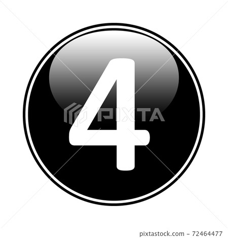 Number four button. - Stock Illustration [72464477] - PIXTA