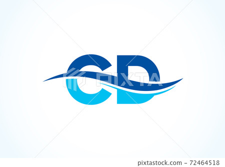 Initial Monogram Letter C D Logo Design Vector... - Stock Illustration ...