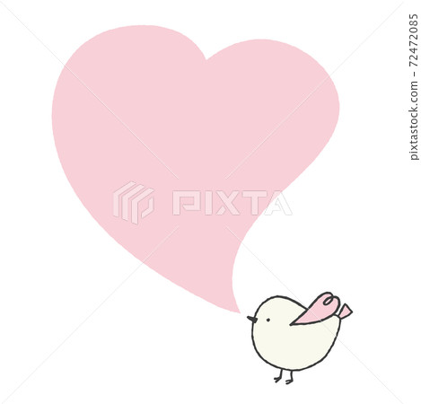 Little bird and big heart - Stock Illustration [72472085] - PIXTA