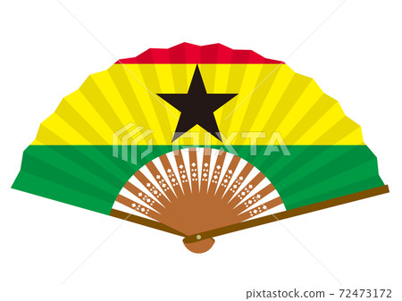 Ghanaian flag-patterned folding fan - Stock Illustration [72473172] - PIXTA