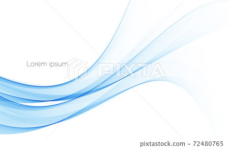 Vector blue color abstract wave design element - Stock Illustration ...