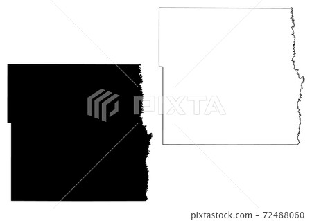 Cass County, North Dakota State (U.S. county,... - Stock Illustration ...