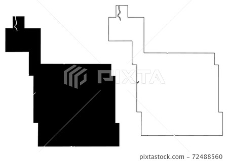 Ward County, North Dakota State (U.S. county,... - Stock Illustration ...