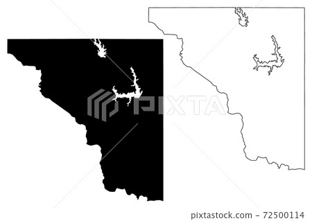 Cleveland County, Oklahoma State (U.S. county,... - Stock Illustration ...