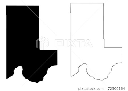 Ellis County, Oklahoma State (U.S. county,... - Stock Illustration ...