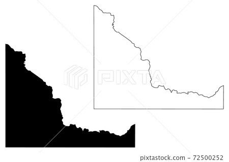 McClain County, Oklahoma State (U.S. county,... - Stock Illustration ...