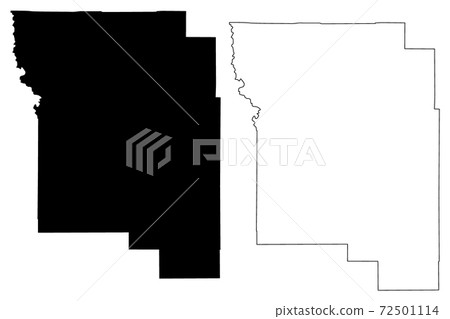 Wheeler County, Oregon State (U.S. county,... - Stock Illustration ...