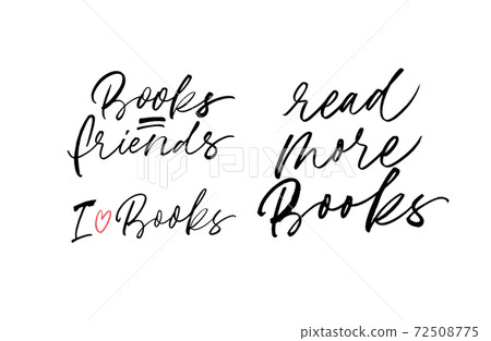 Set of books lettering quotes. Vector quote - Stock Illustration ...