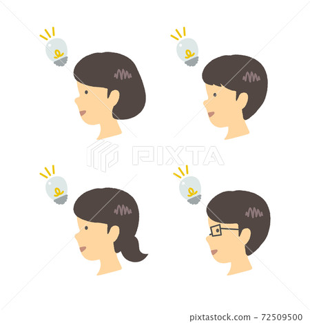 Face-inspiring illustration: Vector - Stock Illustration [72509500] - PIXTA