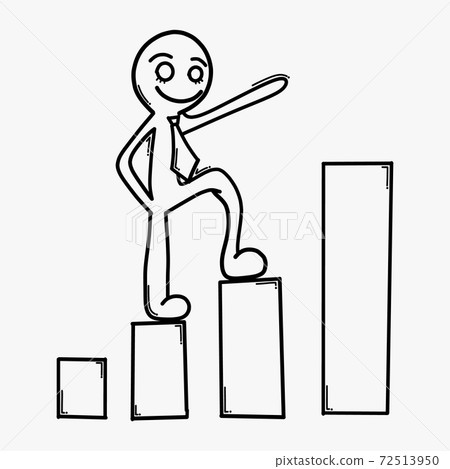 Increase. Doodle vector icon. Drawing sketch... - Stock Illustration ...