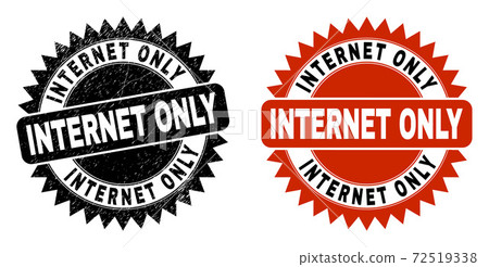 INTERNET ONLY Black Rosette Stamp Seal with... - Stock Illustration ...