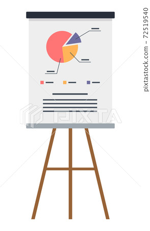 Flipchart Logo Flip Chart Icon Flat Illustration Flip Chart Vector