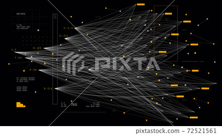 Big complex data neural network, information... - Stock Illustration ...