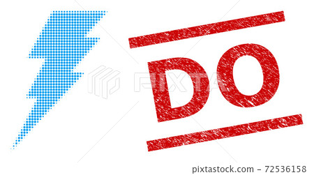 Scratched Do Stamp and Halftone Dotted Execute - Stock Illustration ...