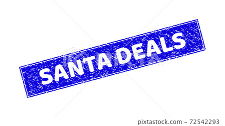Grunge SANTA DEALS Scratched Rectangle Watermark - Stock Illustration ...