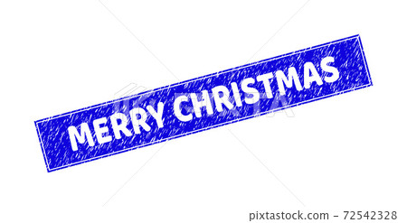 Grunge MERRY CHRISTMAS Textured Rectangle Stamp - Stock Illustration ...