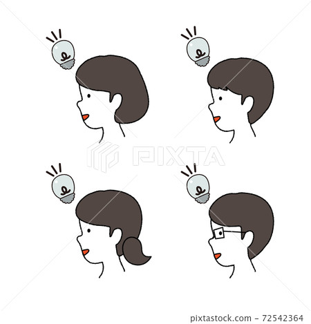 Face inspiration illustration material - Stock Illustration [72542364 ...