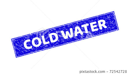 Grunge COLD WATER Textured Rectangle Watermark - Stock Illustration ...