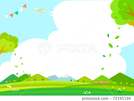 Fresh green outing background illustration... - Stock Illustration ...