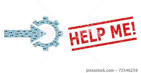 Cog Integration Recursive Collage of Cog... - Stock Illustration ...