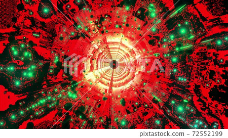 Red green color effect map 3d illustration...-插圖素材 [72552199] - PIXTA圖庫