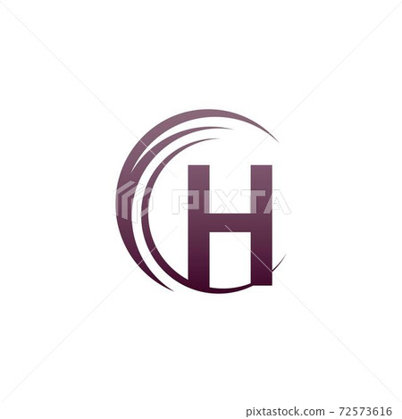 Wave circle letter H logo icon design - Stock Illustration [72573616 ...