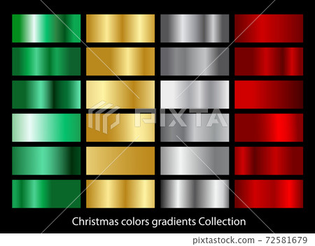 Christmas colors gradients Collection - Stock Illustration [72581679 ...