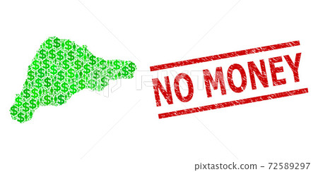 Textured No Money Watermark and Green Men and... - Stock Illustration ...