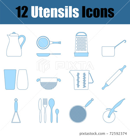 Utensils Icon Set - Stock Illustration [72592374] - PIXTA