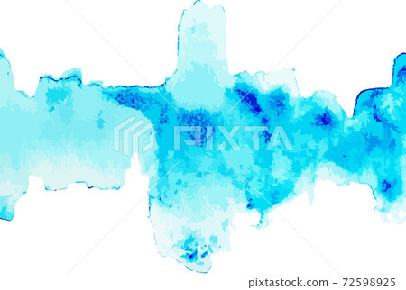 Watercolor refreshing blue background material - Stock Illustration ...