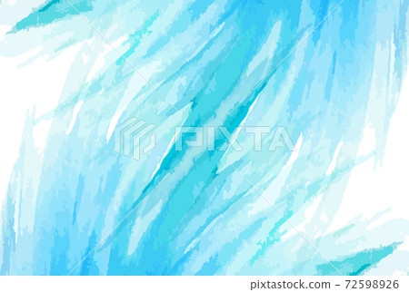 Hand-painted blue refreshing background material - Stock Illustration ...