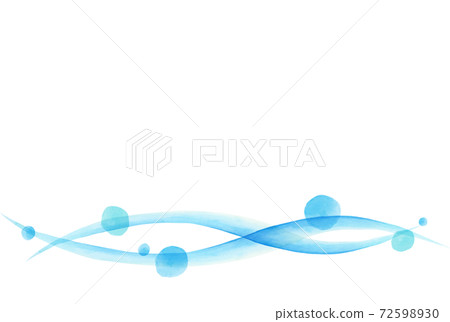 Beautiful blue line material - Stock Illustration [72598930] - PIXTA