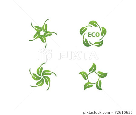 green leaf ecology nature element - Stock Illustration [72610635] - PIXTA