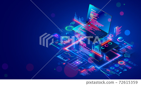 Software development for different devices.... - Stock Illustration [72615359] - PIXTA