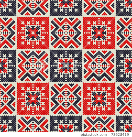 Romanian traditional pattern 175 - Stock Illustration [72628419] - PIXTA