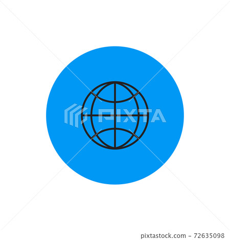 Isolated internet blue logo - Stock Illustration [72635098] - PIXTA