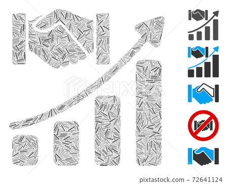 Hatch Mosaic Acquisition Hands Growth Chart Icon - Stock Illustration ...