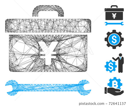 Hatched Yen Toolbox Vector Mesh - Stock Illustration [72641137] - PIXTA
