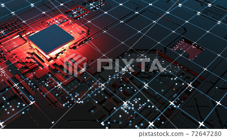 Abstract Central Computer Processors Concept.... - Stock Illustration ...