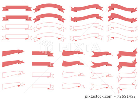 Ribbon frame set - Stock Illustration [72651452] - PIXTA