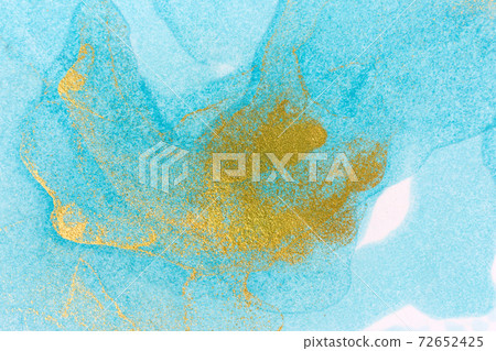 Alcohol ink blue transparent background. Ocean... - Stock Illustration ...