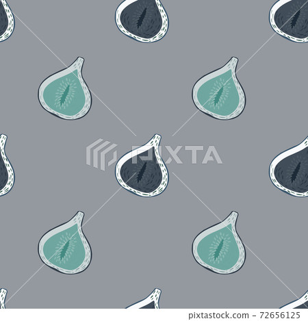 Minimalistic seamless food pattern with blue... - Stock Illustration ...